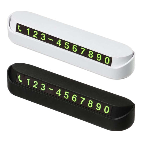 Car Dashboard Parking Phone Number Display Card Plate – Carhub Store